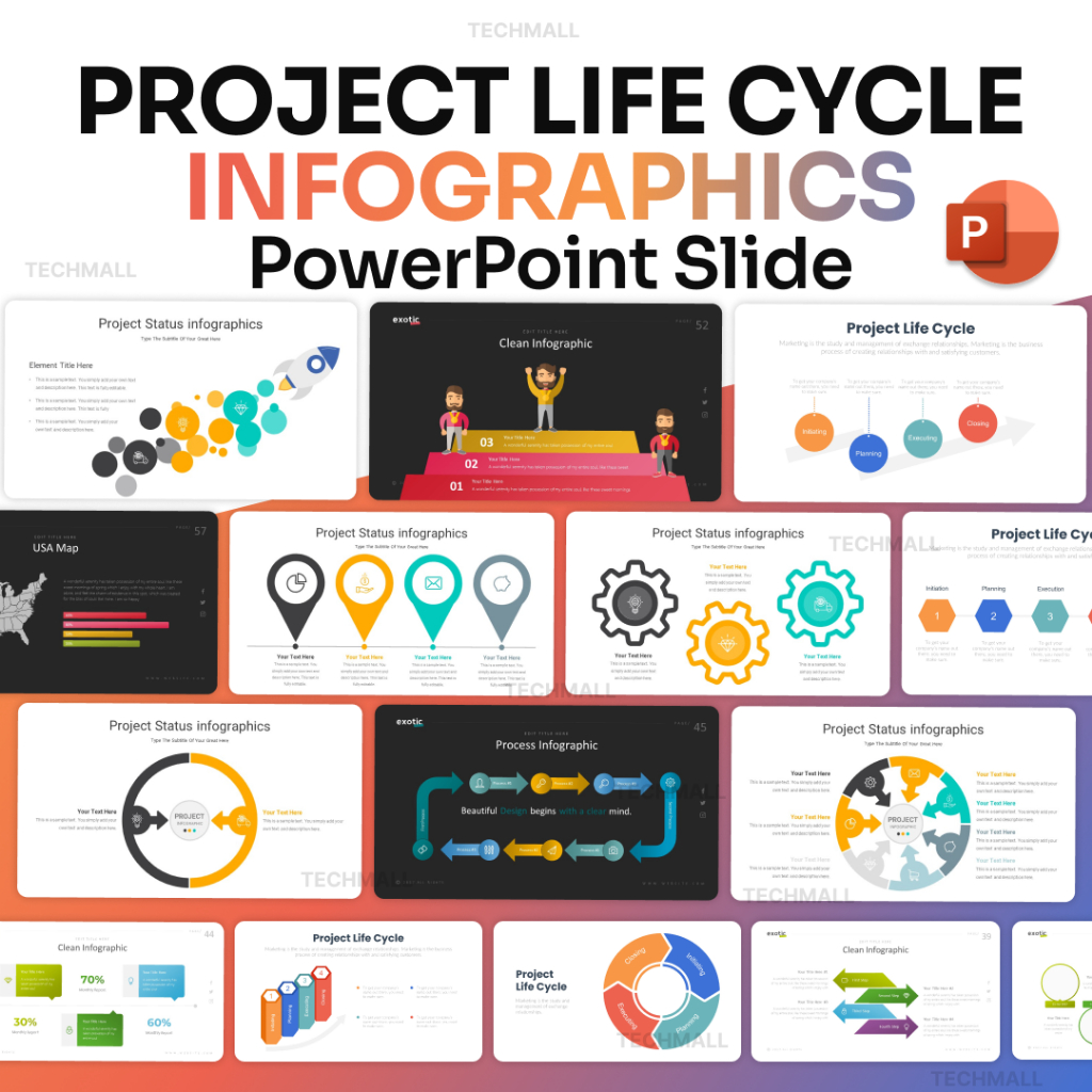 Project Life Cycle Infographics PowerPoint Presentation Template | Easy ...