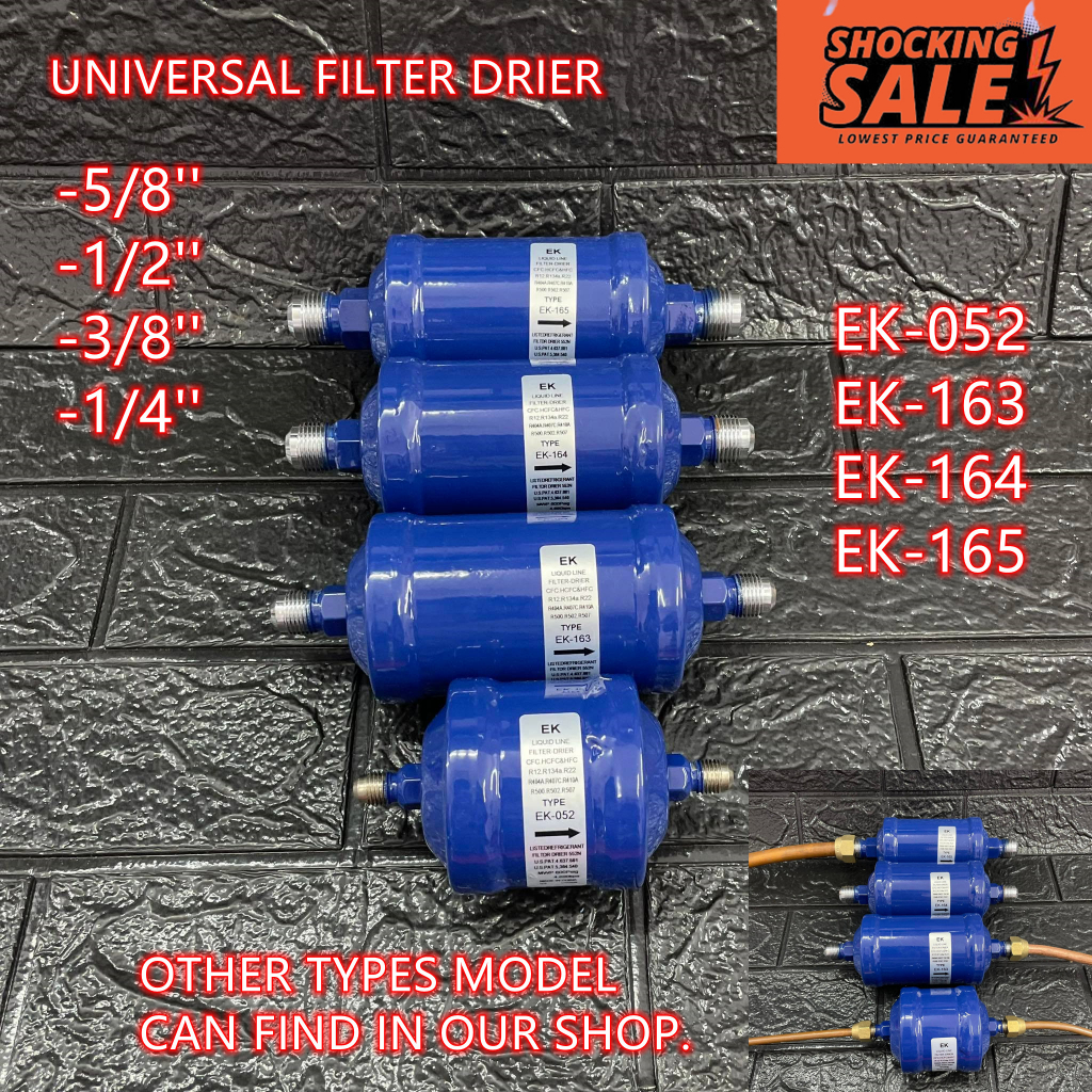 Universal Type Filter drier EK-052 EK-163 EK-164 EK-165 2345hun copper ...