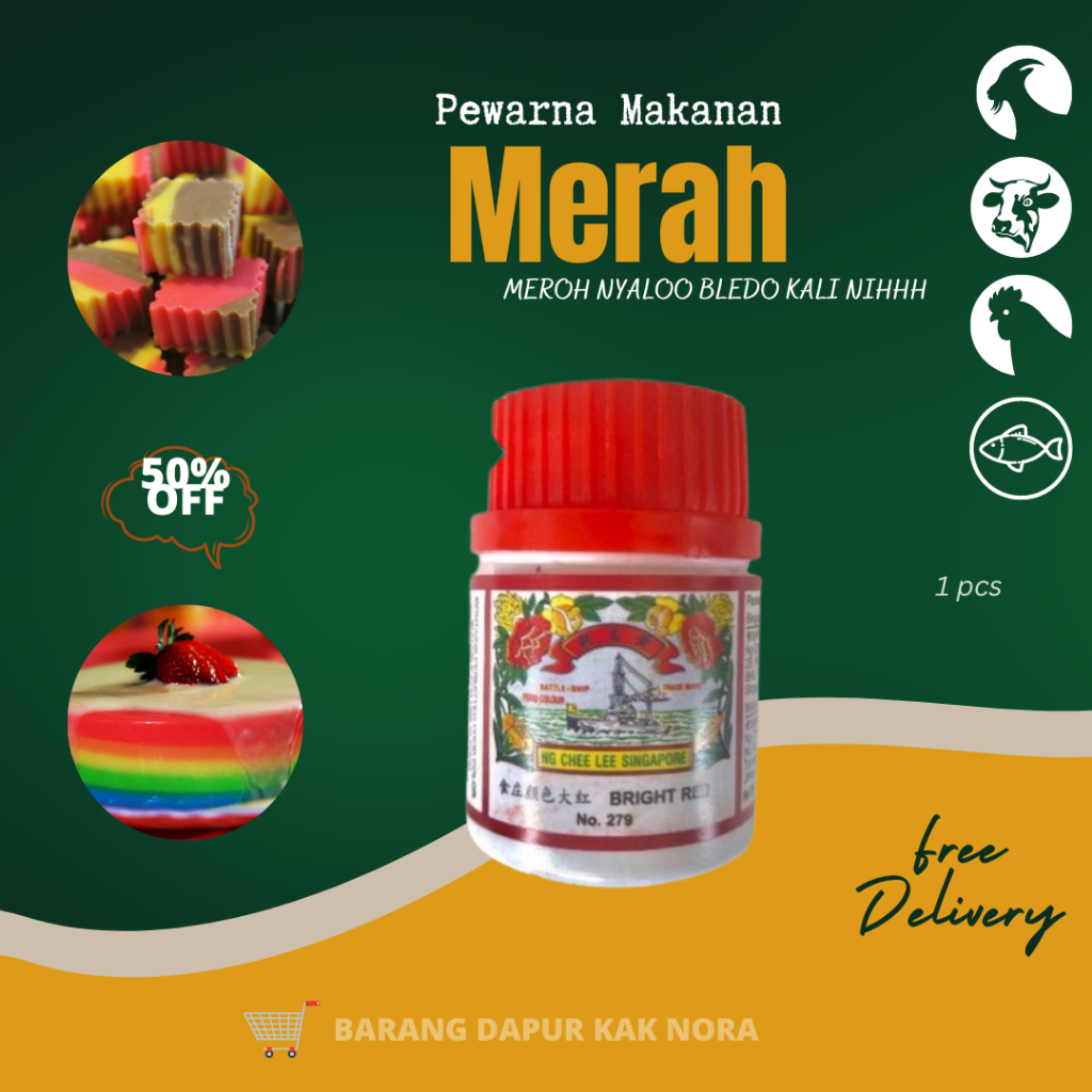 Pewarna Makanan (Merah) | Shopee Malaysia