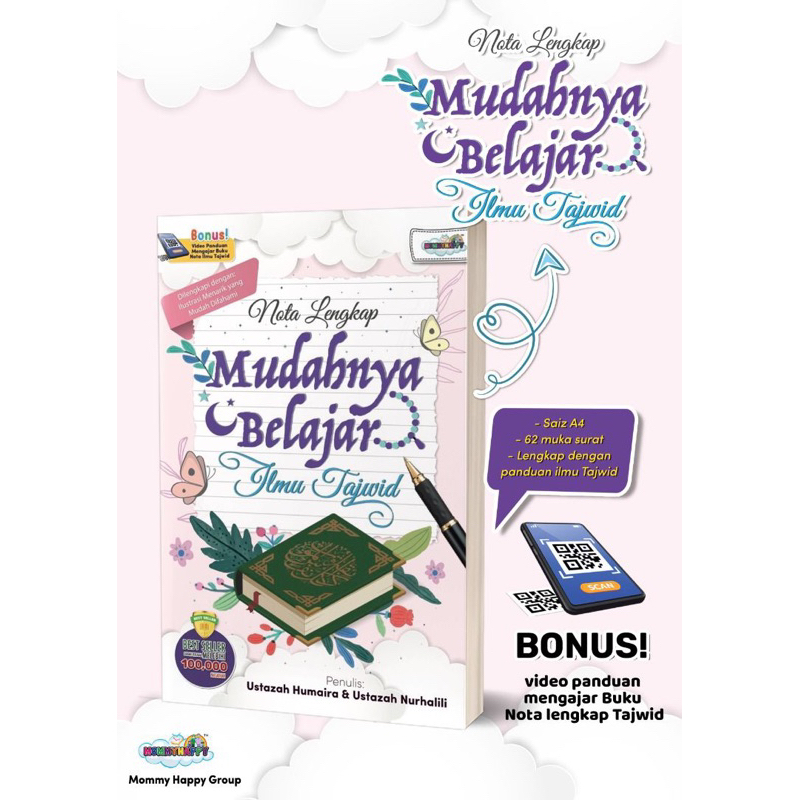 [READY STOCK + FREE GIFT] BUKU BACAAN, LATIHAN & RODA TAJWID - Nota ...