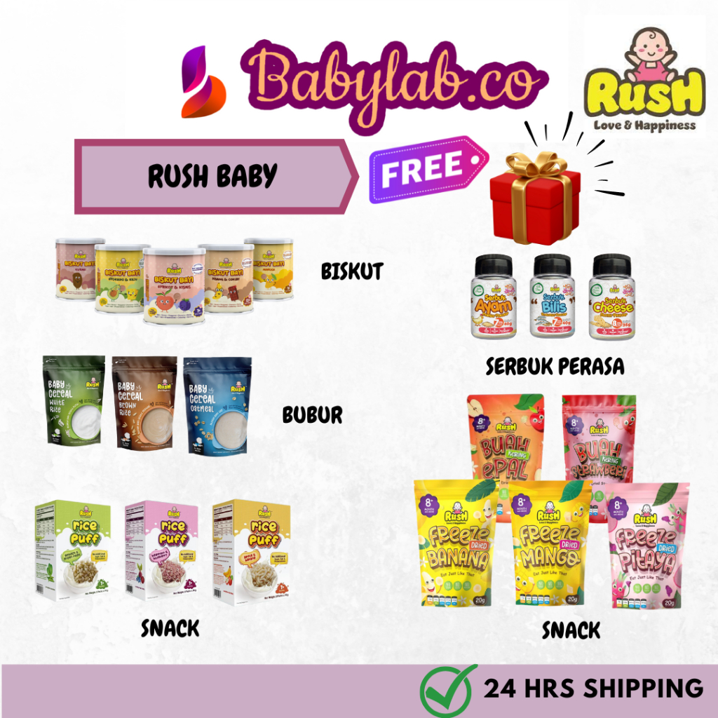 RUSH BABY | BABY FOOD CEREAL BISKUT RICE PUFF FINGER FOOD NOODLE ...