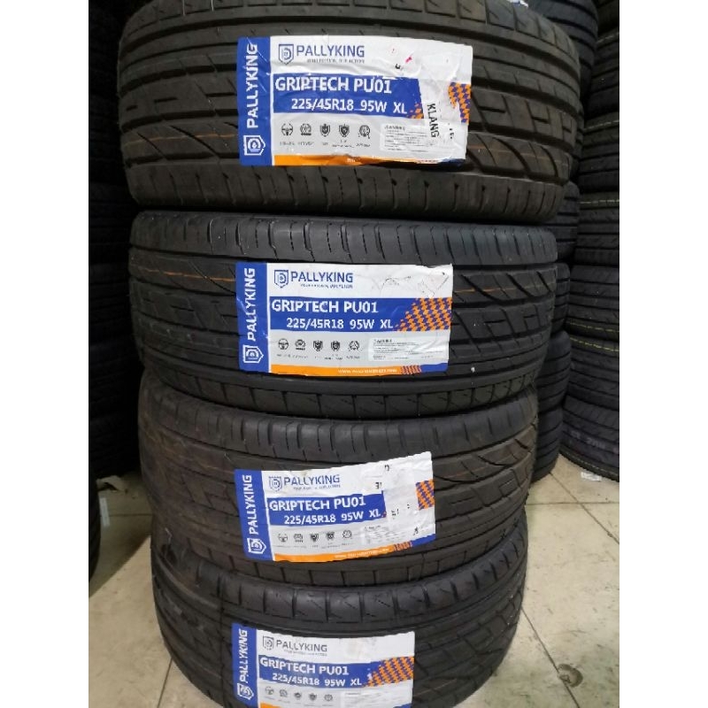 225/45/18 PallyKing GripTech PU01 Tyre Tayar | Shopee Malaysia