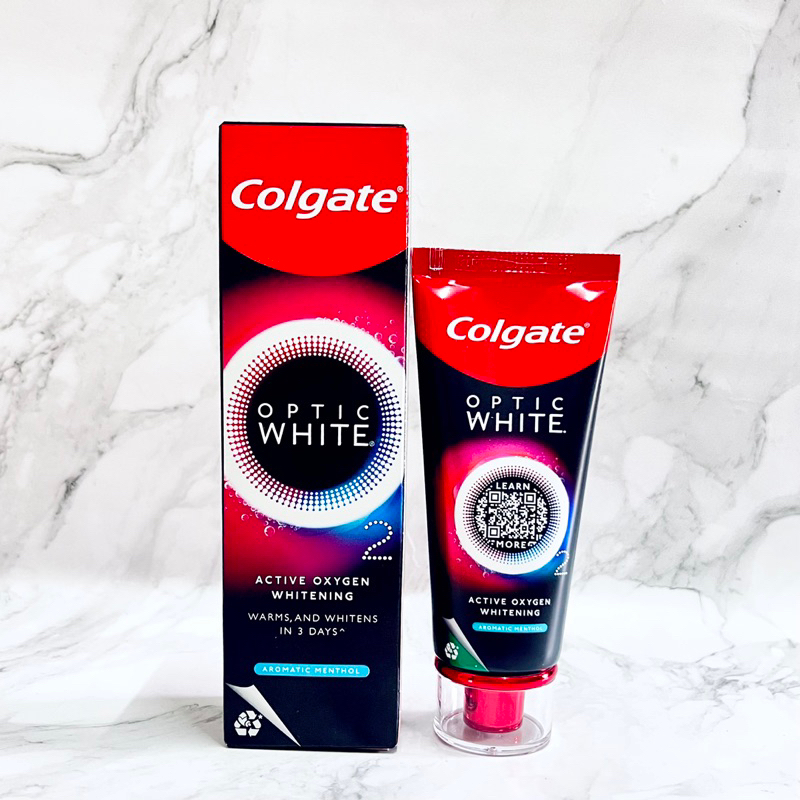 Colgate Optic White O2 Oxygen Whitening Toothpaste (85g / 20g) | Shopee ...