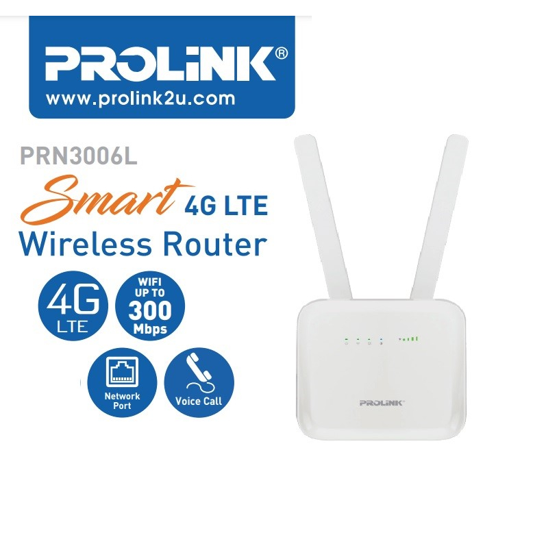 PRN3006L Smart 4G LTE Wireless Router with Voice ( UMobile Support ...