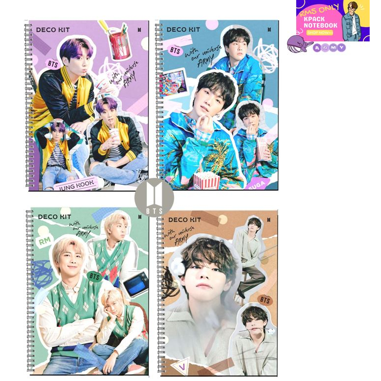 [BTS] FANKIT NOTEBOOK KPOP BTS DECO KIT JIMIN JUNGKOOK SUGA V JHOPE RM ...