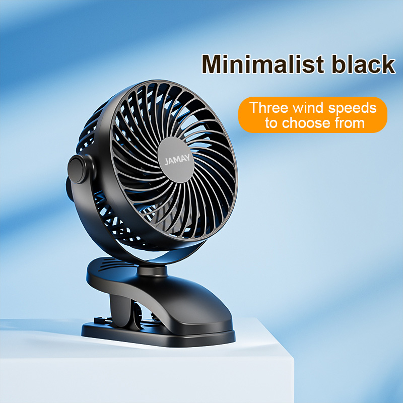 JAMAY Kipas Mini Clip Fan 5000mAh 2 In 1 Fans Clip Fan Portable USB 720 ...