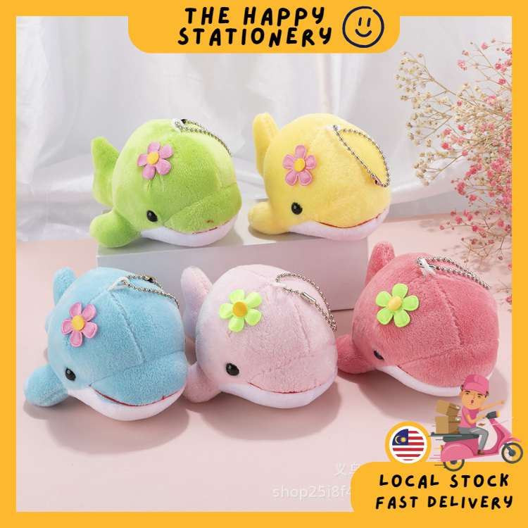 [Ready Stock] Cute Dolphin Keychain Bag Keychain Bag Charm Azimat Beg ...