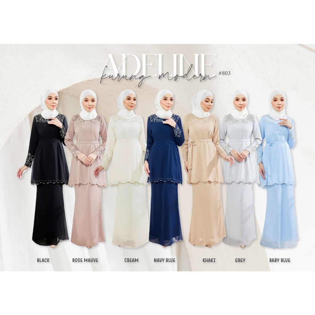 CHICCHOC l ADELINE KURUNG 803 BAJU RAYA READY STOCK | Shopee Malaysia