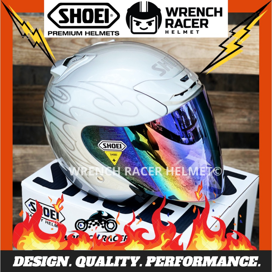 Helmet SHOEI JFORCE 2 / SHOEI JF2 Jack Helmet / Visor CJ1 (Premium 1 to ...
