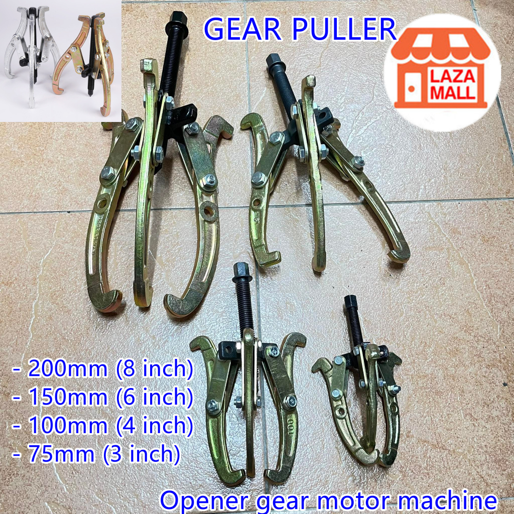 3 4 6 8 inch WASHING MACHINE TONG GEAR PULLER / MESIN GEAR BEARING ...