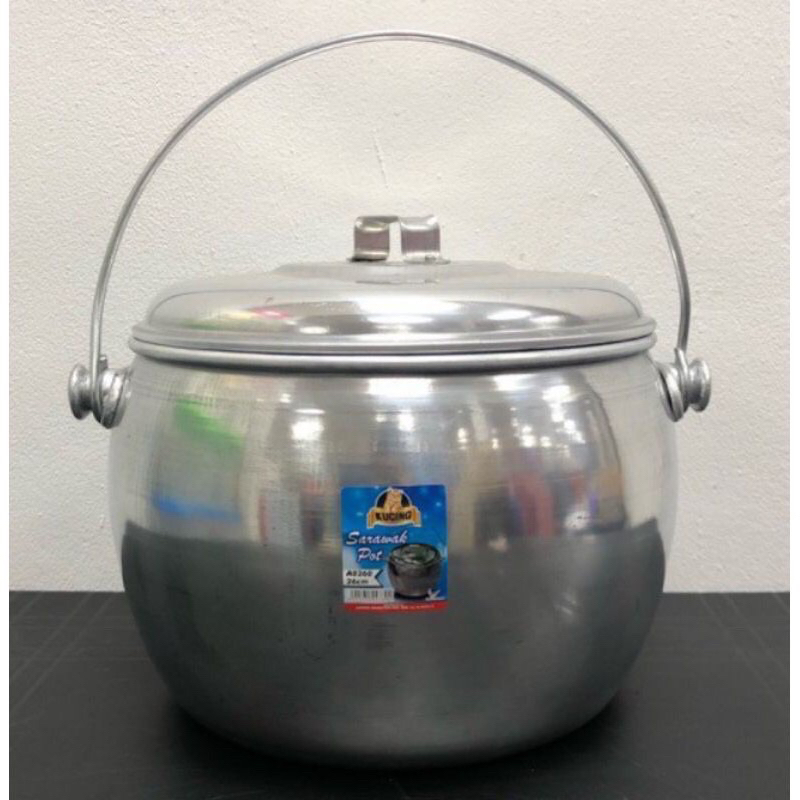 Cap Kucing Aluminium Sarawak Pot Judge Pot / Periuk Goreng Ayam ...