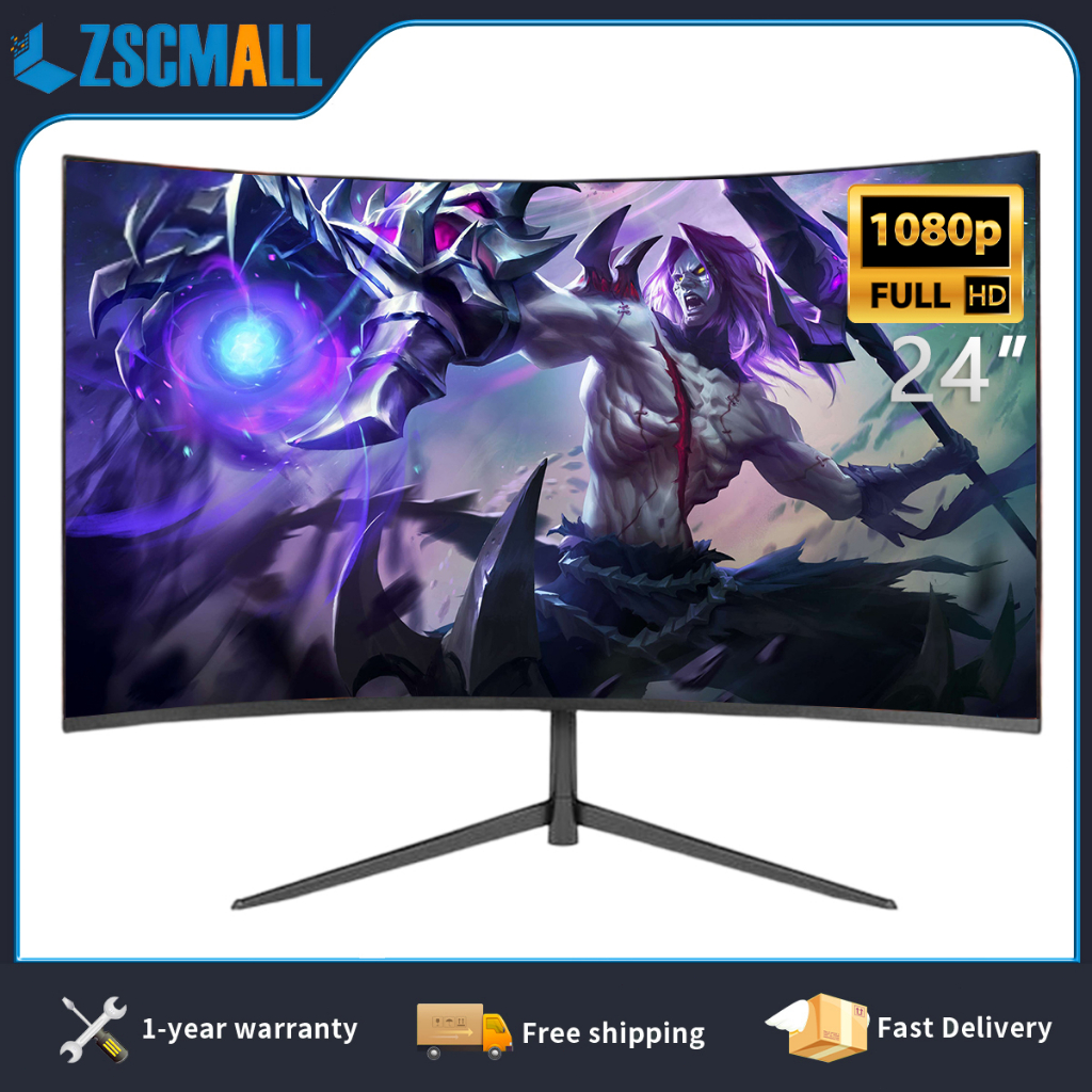 ZSCMALL 24 Inch Monitor 60Hz Gaming Computer 200Hz Display FHD 1080P ...