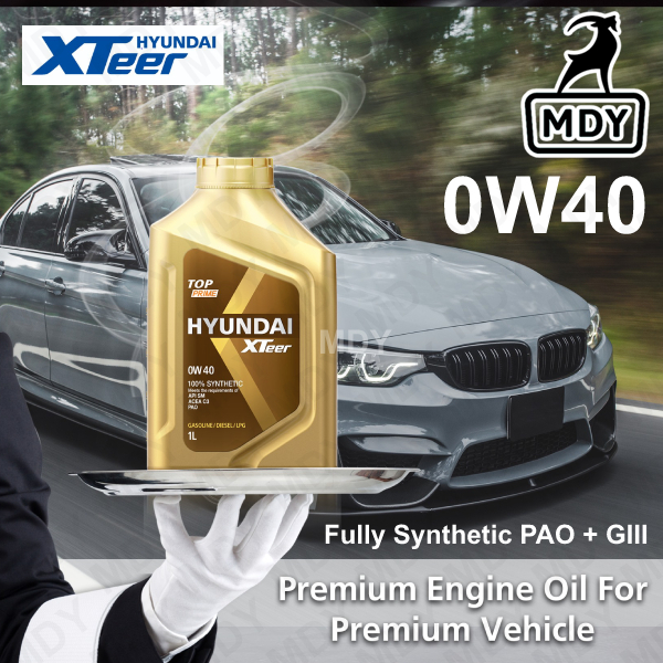 Hyundai XTeer TOP PRIME 0W40 Fully Synthetic PAO Premium Engine Oil 1L ...