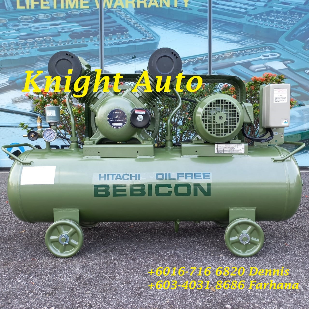 Hitachi Oil-Free Bebicon Air Compressor 2.2OP-9.5G5A 3hp 8Bar ID34512 S011 | Shopee Malaysia