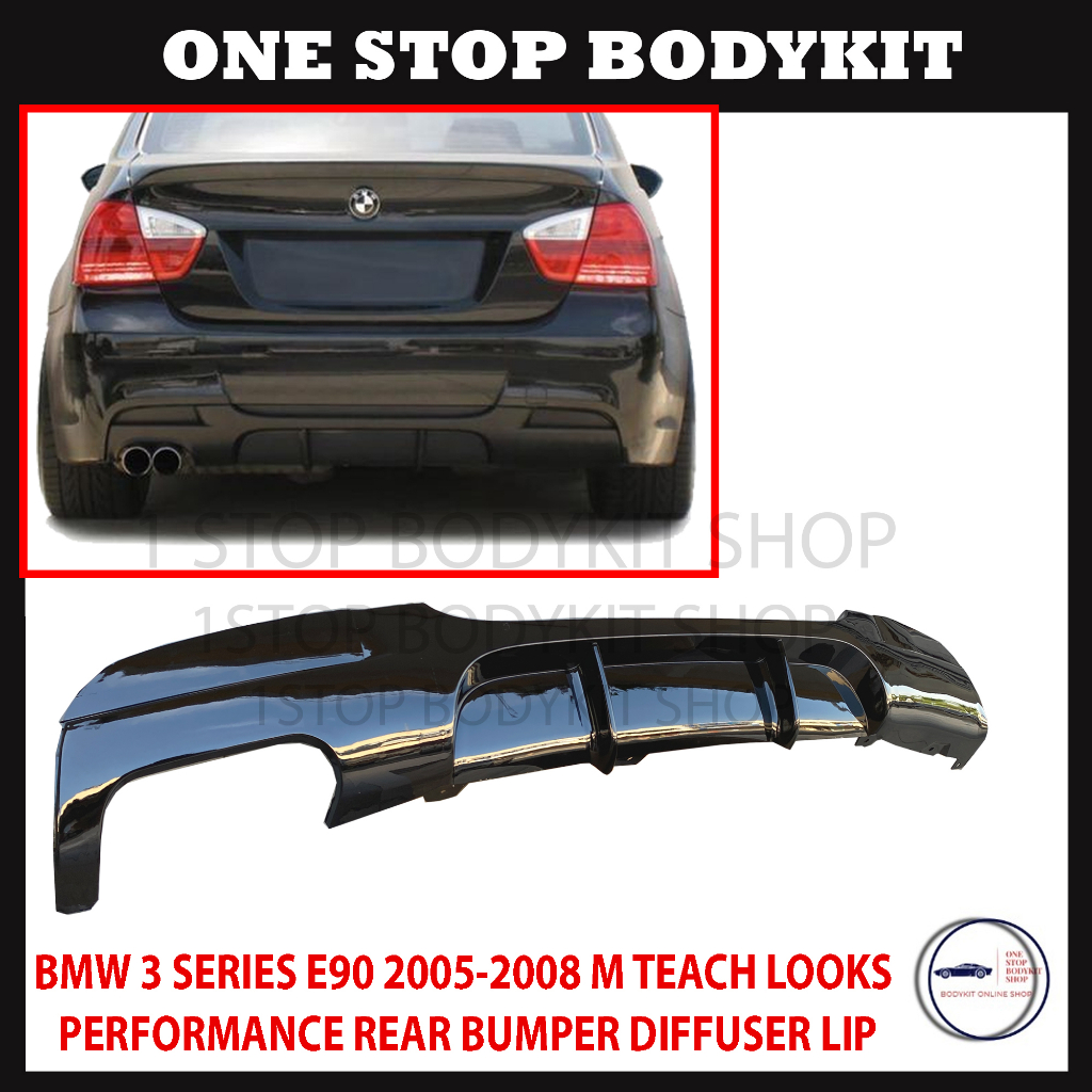 BMW 3 SERIES E90 2005-2008 M TEACH LOOKS PERFORMANCE REAR BUMPER ...