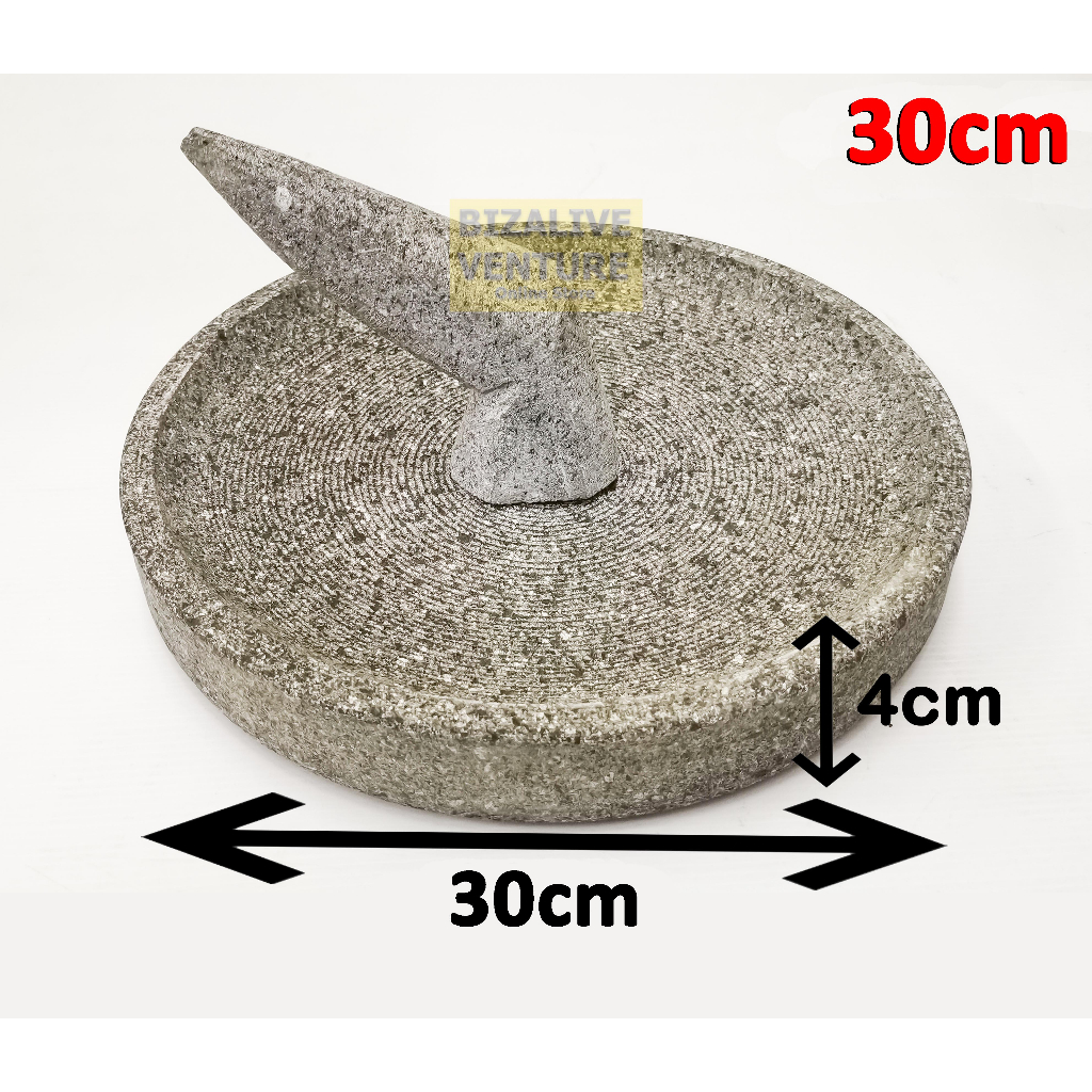 (Original) Lesung Gesek Batu | Mortar and Pestle | Cobek Batu & Ulekan ...