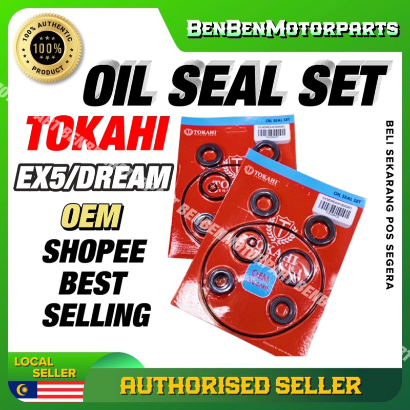 HONDA EX5/DREAM/WAVE100 OIL SEAL SET(TOKAHI) | Shopee Malaysia