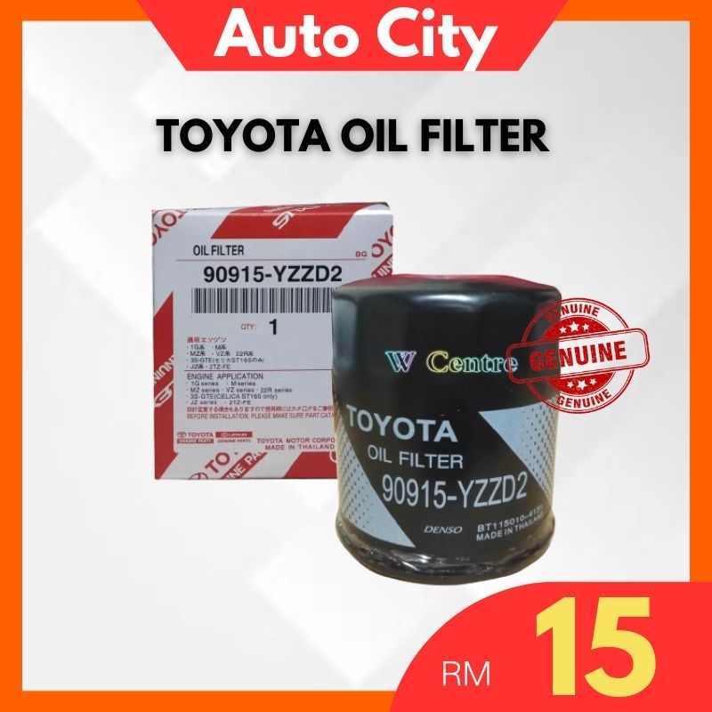 ORIGINAL TOYOTA OIL FILTER D2 THAILAND PART NO. 90915-YZZD2 | Shopee ...