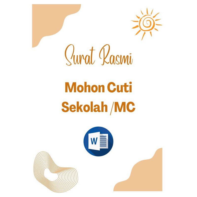 Surat Mohon Cuti / Makluman MC - Template | Shopee Malaysia