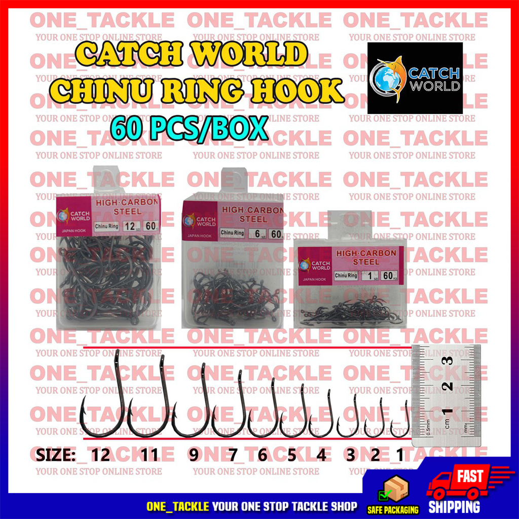 Catch World Chinu Ring Hook Box / Mata Kail Pancing | Shopee Malaysia