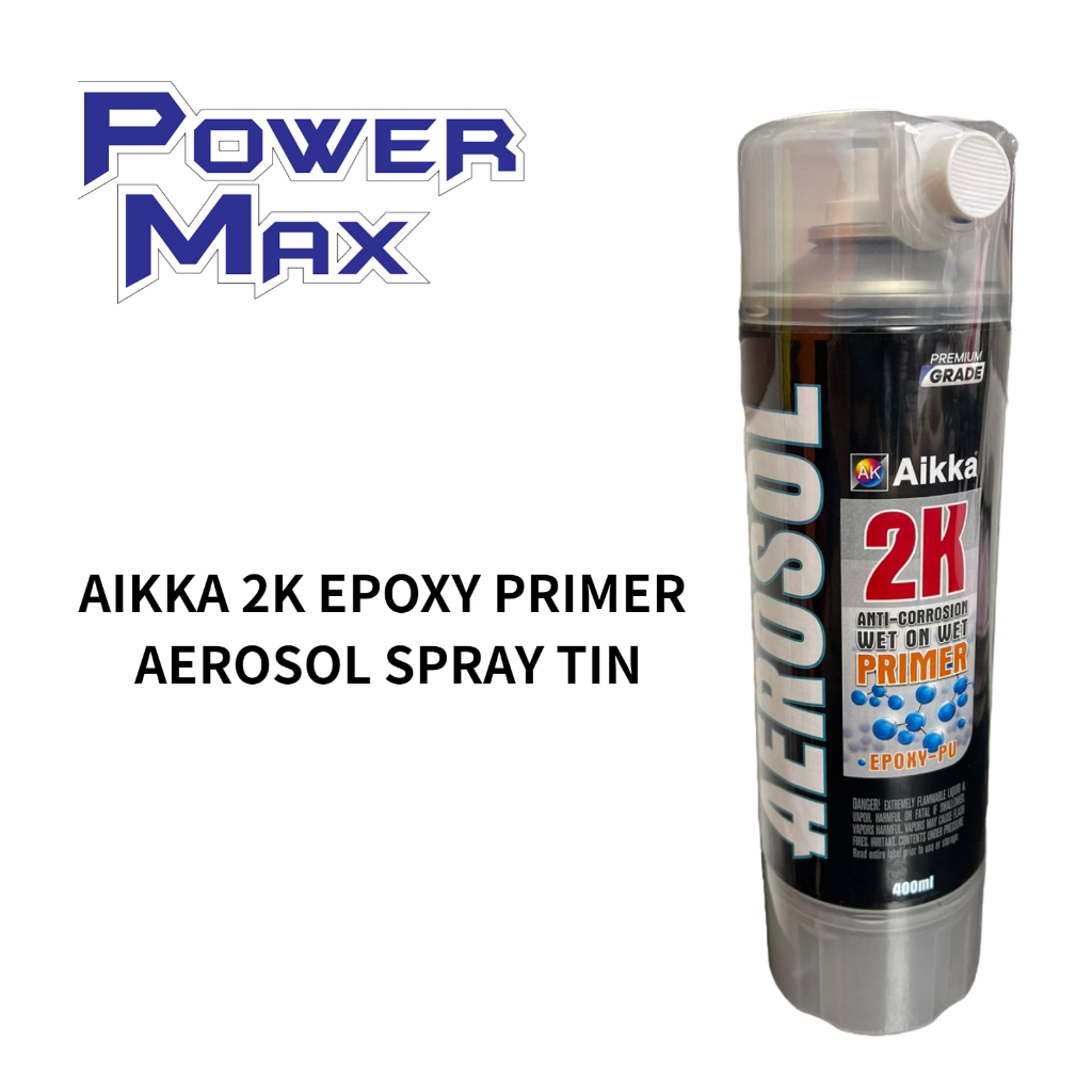 AIKKA AK679 2K PRIMER AEROSOL SPRAY TIN (EPOXY-PU ANTI CORROSION WET ON ...