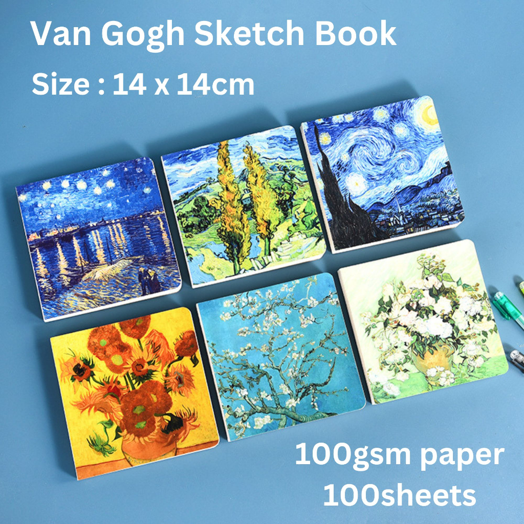 [Ready Stock] Square 14x14cm 100 Sheets Sketchbook Drawing Book ...
