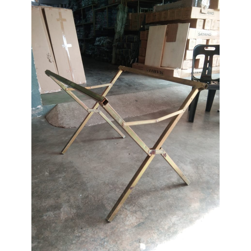 KAKI MEJA LIPAT PASAR MALAM 3 KAKI X 3 KAKI CHROME / KAKI MEJA SAHAJA ...