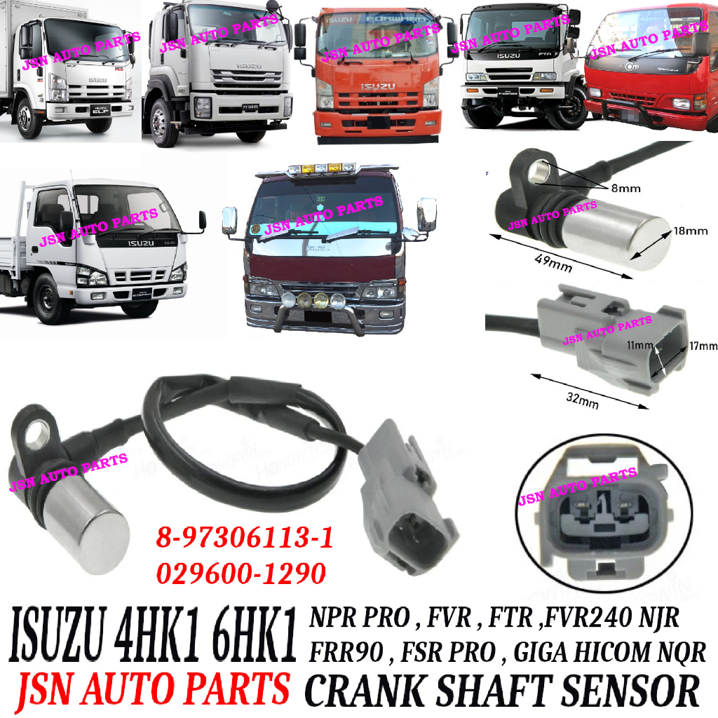 CRANKSHAFT POSITION SENSOR FOR ISUZU / HINO / 4HK1 / 6HK1 lorry TRUCK 8 ...