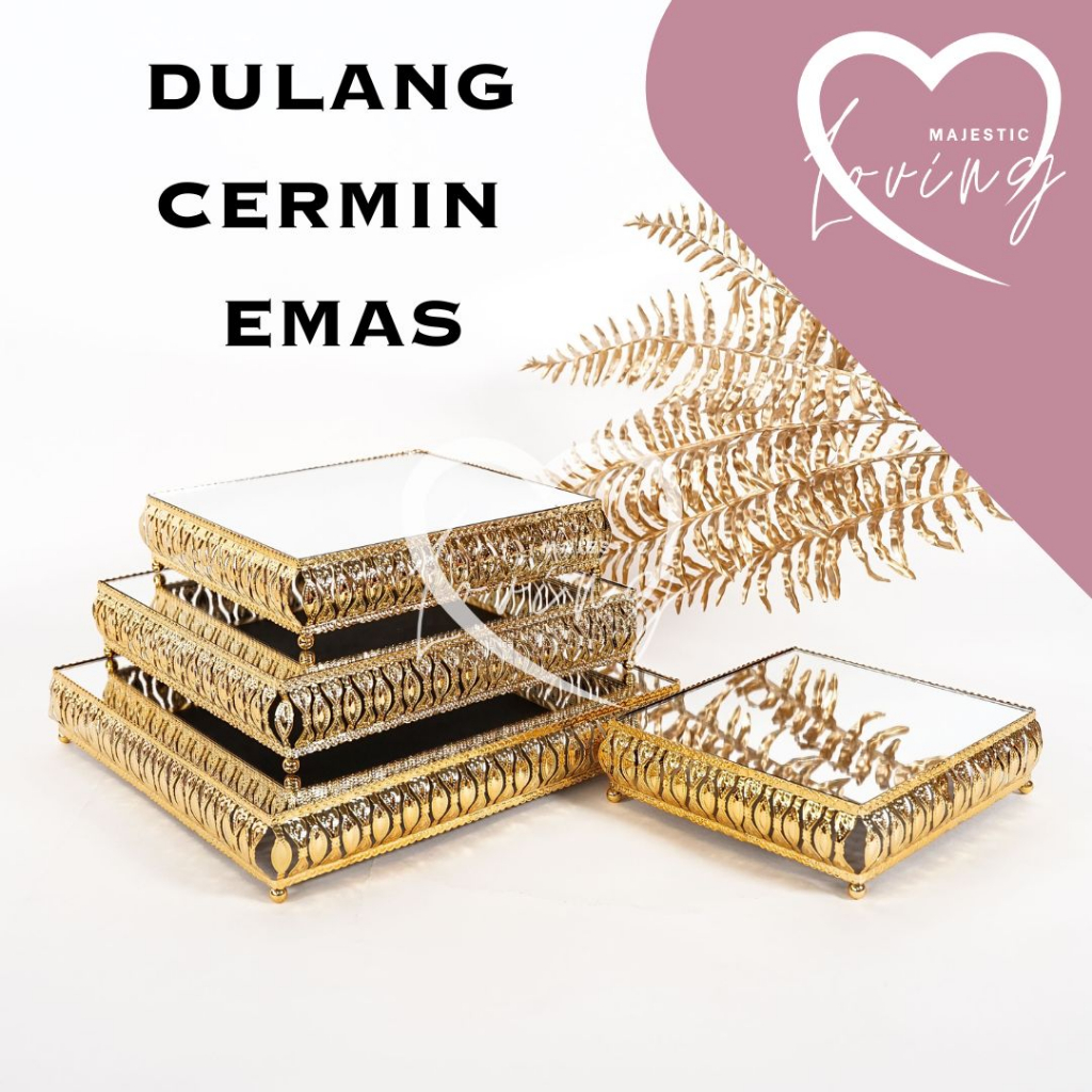 Dulang Hantaran Decoration Tray Dulang Cermin Rustic Modern Hantaran ...