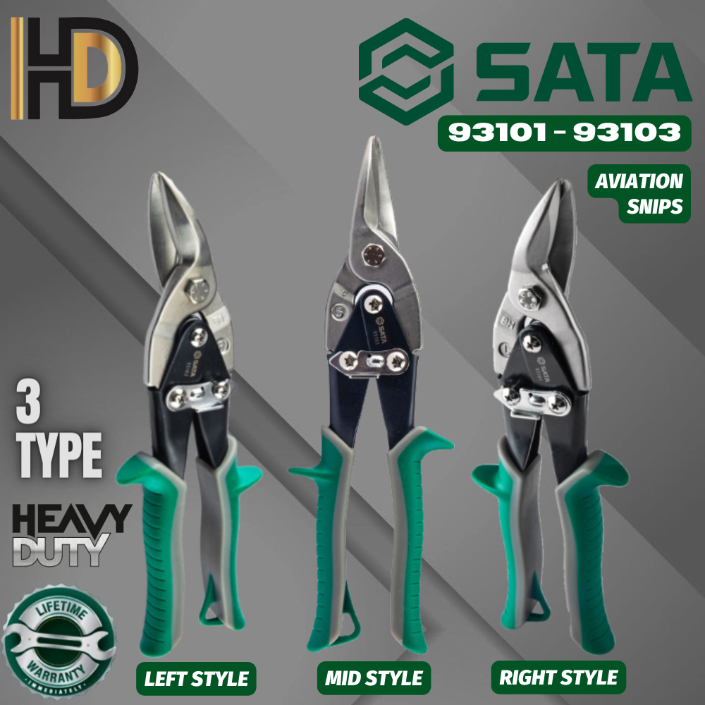 SATA Aviation Snips / SATA Heavy Duty Aviation Snips Cutter / 3 Type ...