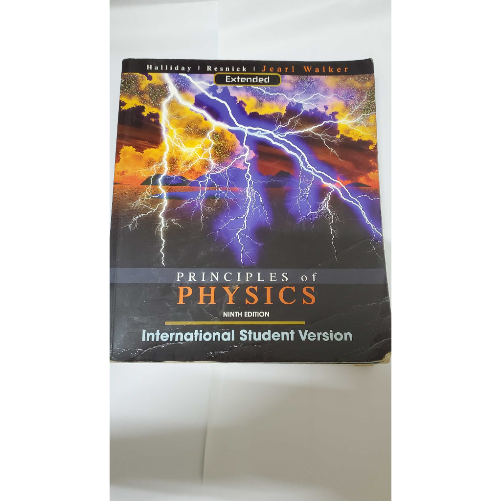 Principles of Physics 9th Edition Extended by David Halliday (International Version) | Shopee ...