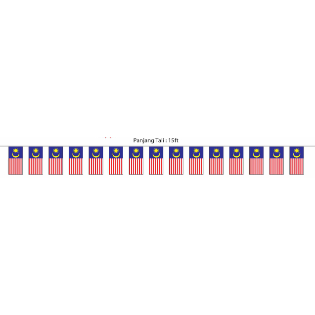 BENDERA MALAYSIA FLAGLINE V2 1PCS MSIA-1079 BUNTING | Shopee Malaysia