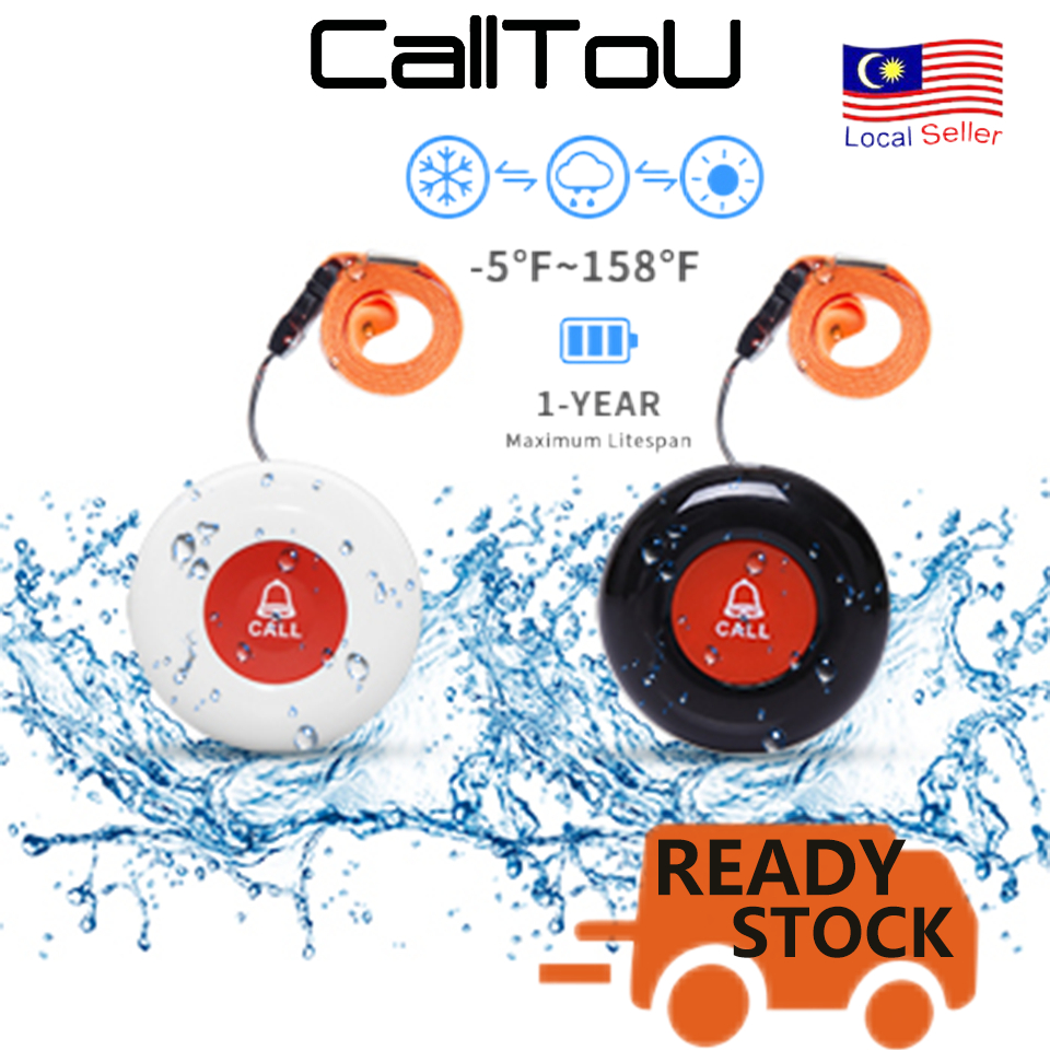 CallToU Waterproof Wireless Call Buzzer for Restaurant Hospital ...
