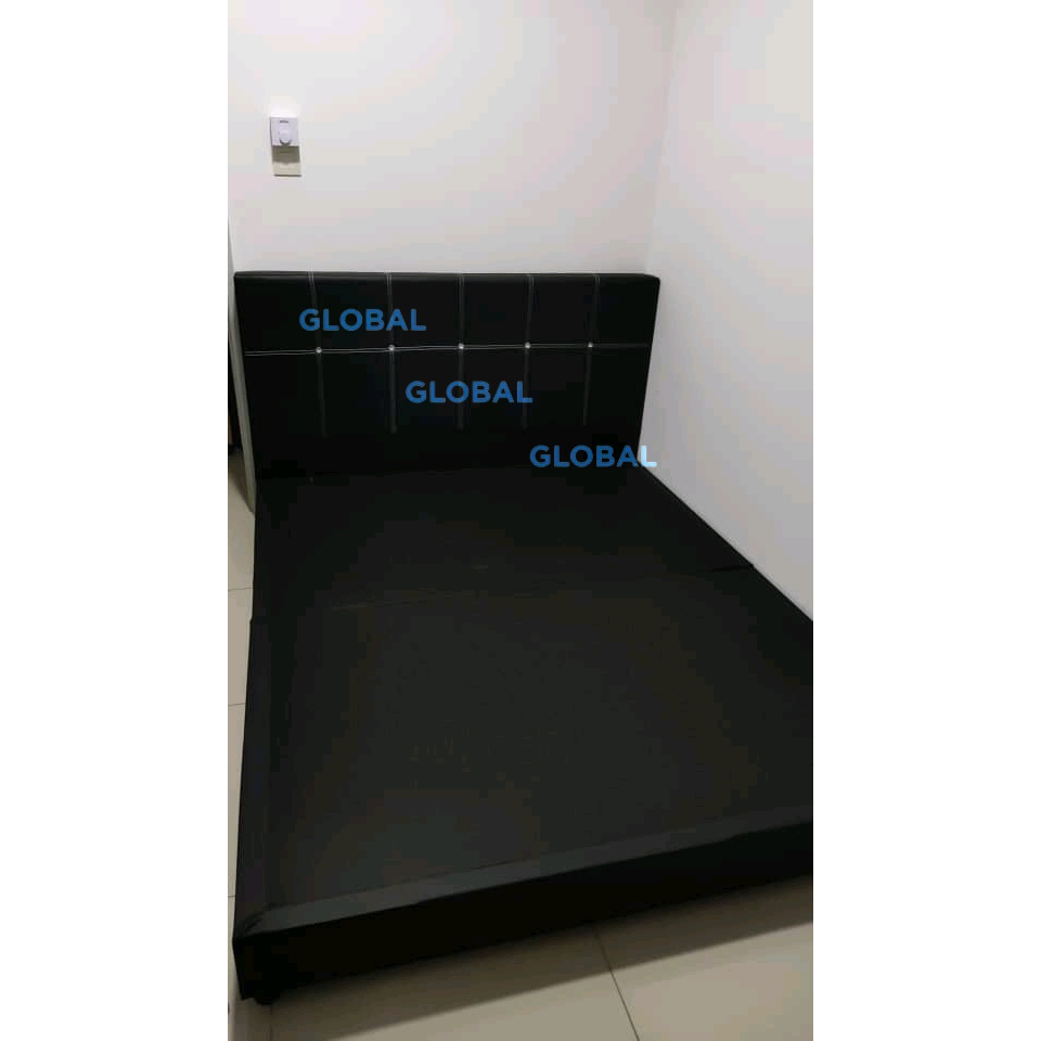 Black Bed Queen Bed Katil Divan | Shopee Malaysia