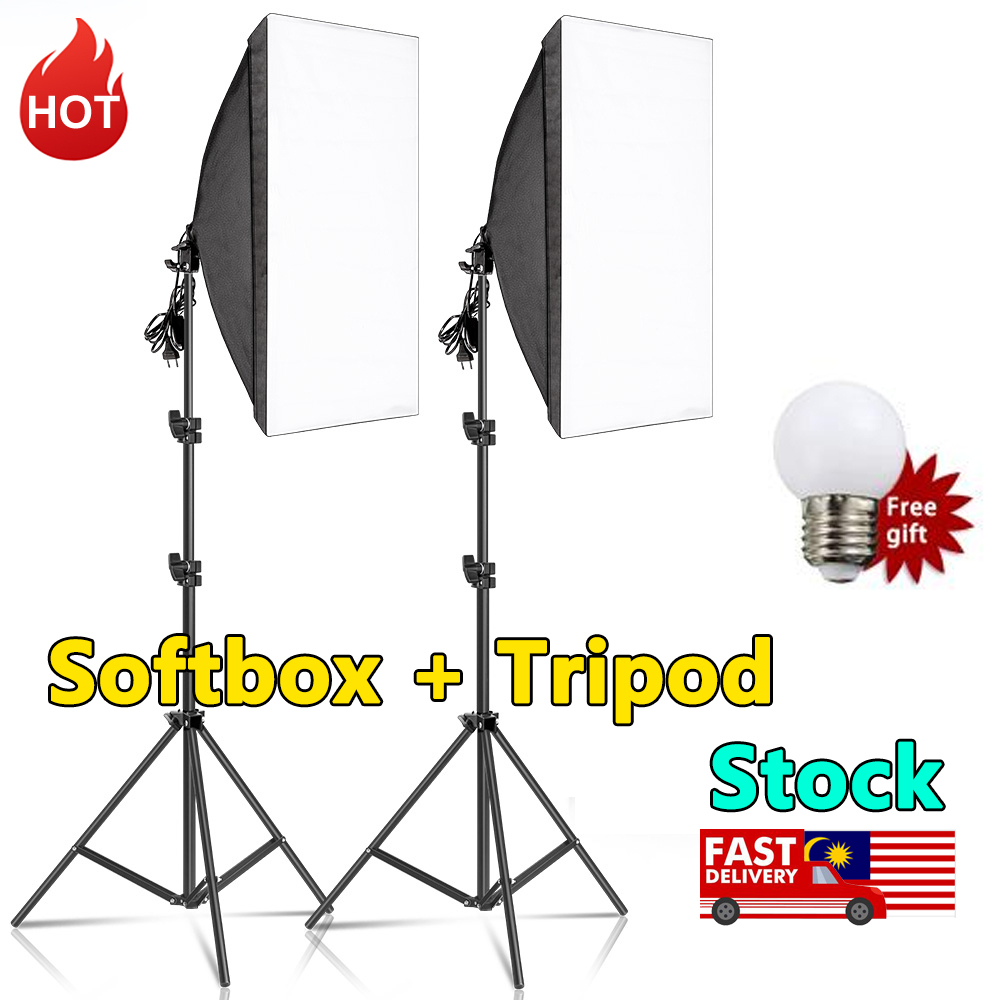 Photographic Equipment Photo Studio Photography Soft Box Kit With ...
