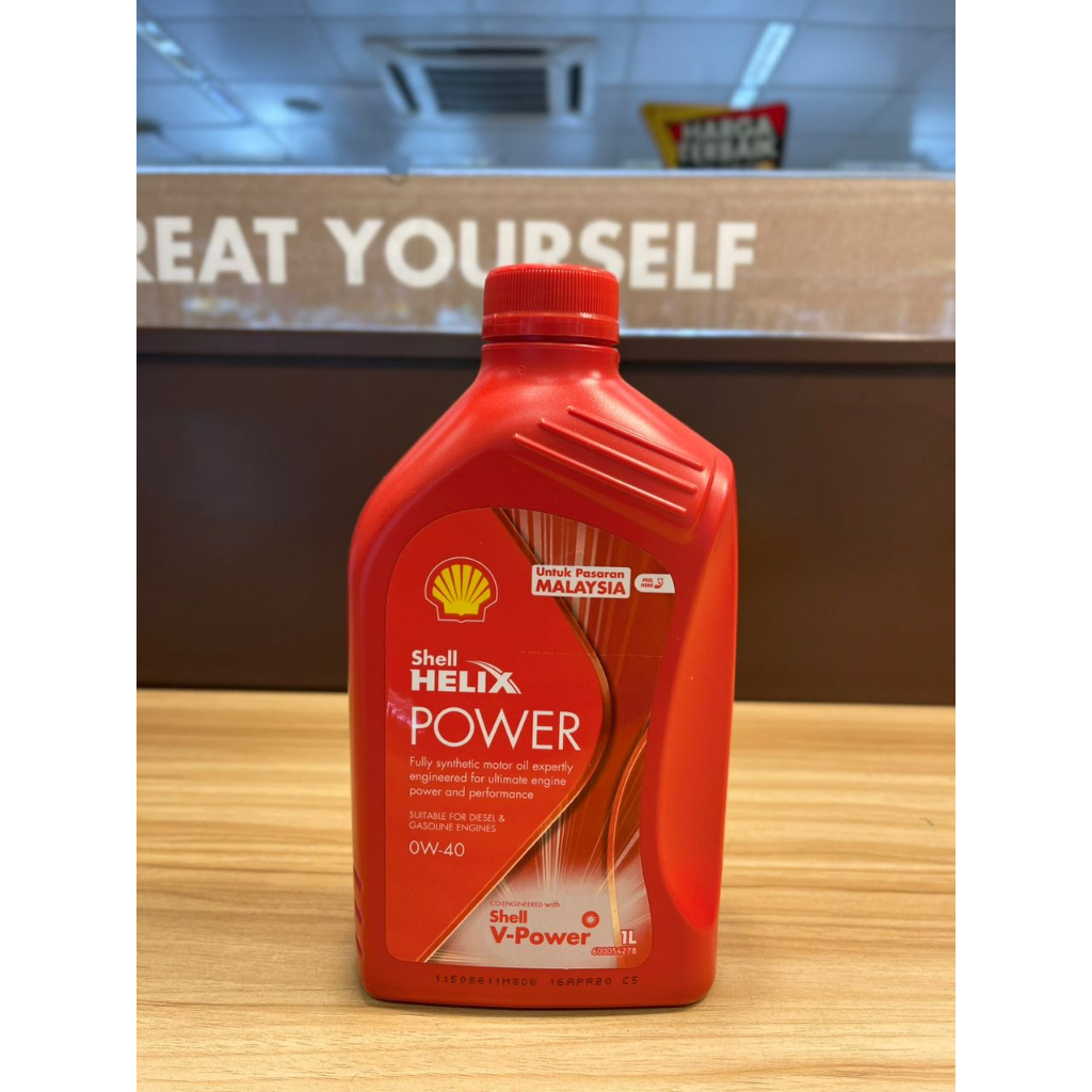 SHELL HELIX POWER 0W-40 (1L) (100% ORIGINAL LUBRICANT OIL FROM PETROL ...