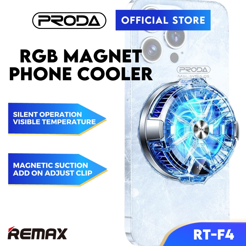 REMAX Mobile Phone Gaming Radiator RGB Game Cooling Fan For Phone ...