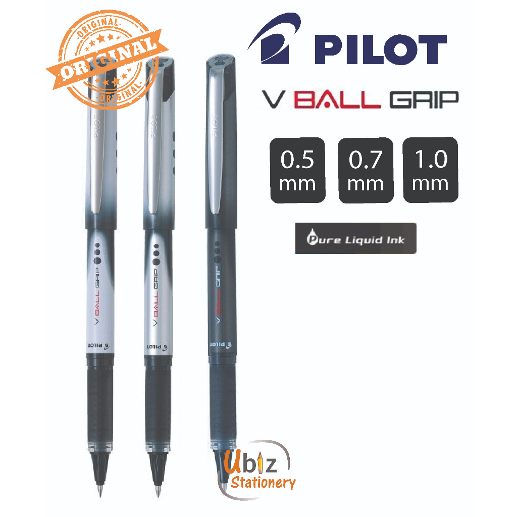 Pilot V Ball Grip Roller Ball Pen 0.5mm/0.7mm/1.0mm | Shopee Malaysia