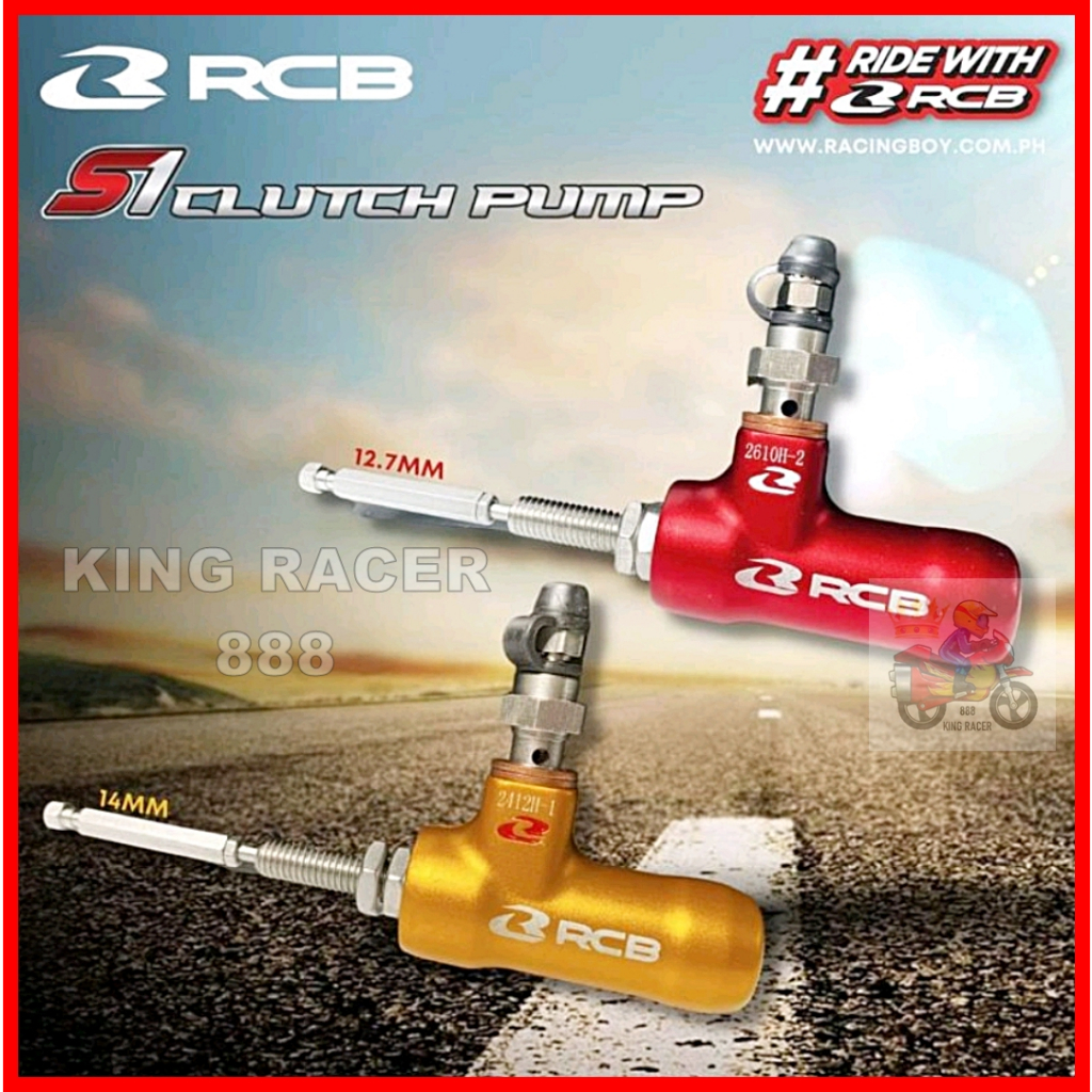RCB S1 Clutch Pump 12.7mm RED / 14mm Gold Hydraulic 100% Original ...