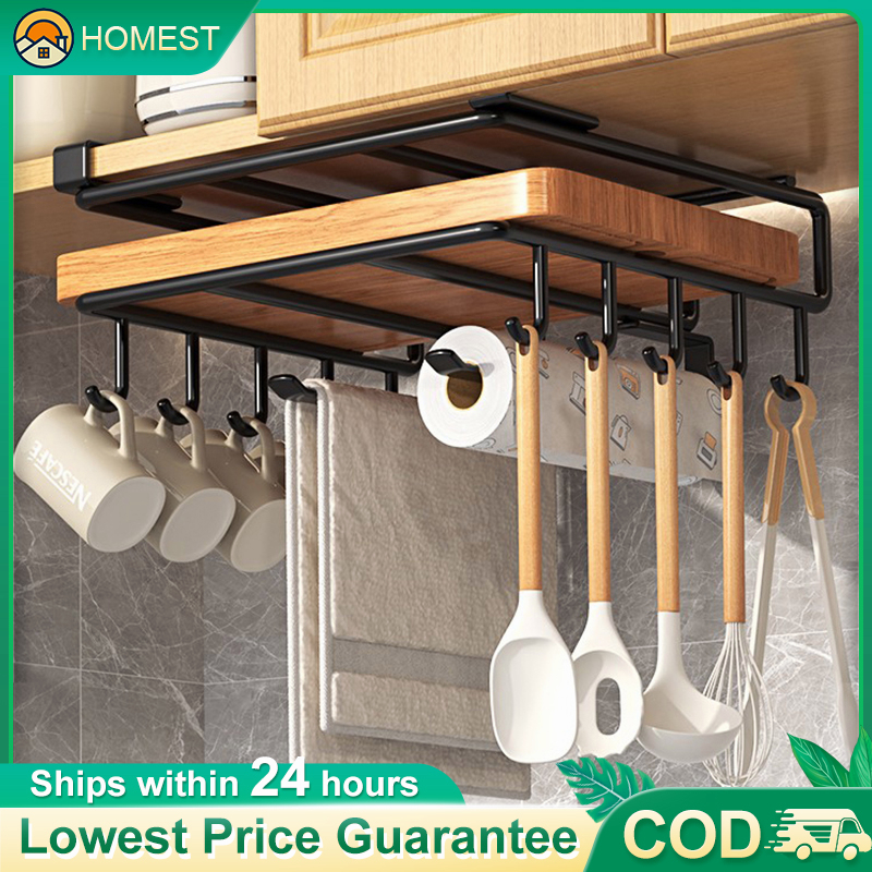 Cutting Board Rack Kitchen Shelf Under Cabinet Shelf Hanging Cutting ...