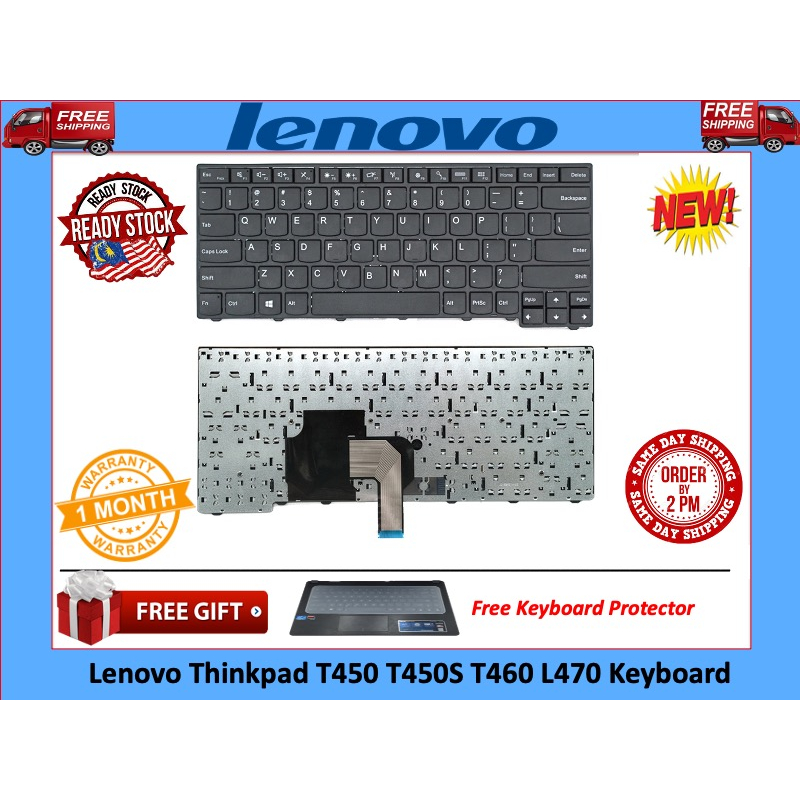 Lenovo Thinkpad T450 / T450S / T460 / L470 US Layout Series Keyboard Wo ...