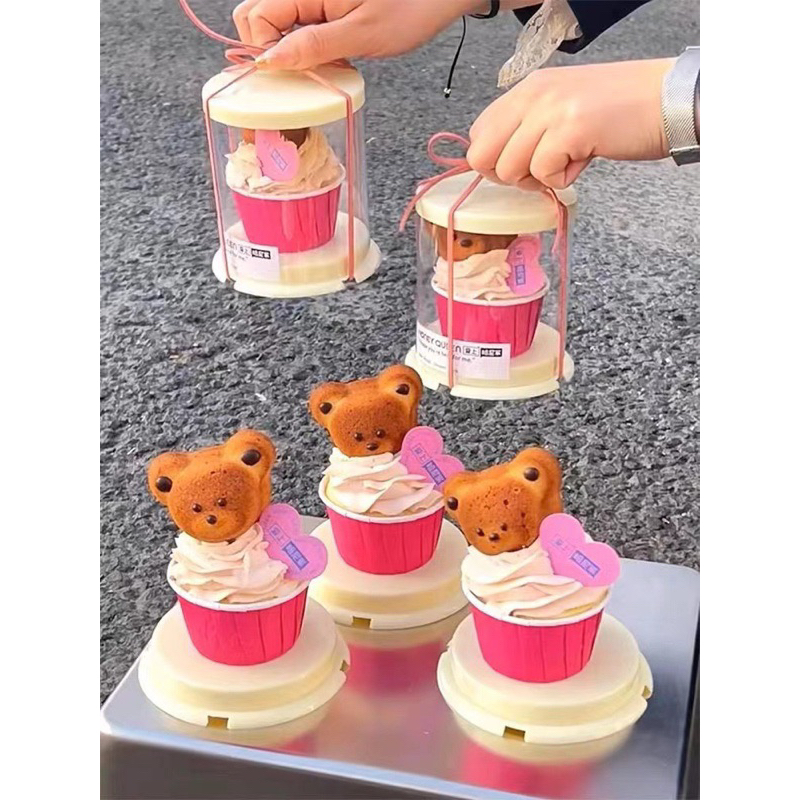 FaaMarket | 2inches transparent cake box cupcakes 🧁 Gift Picnic ...