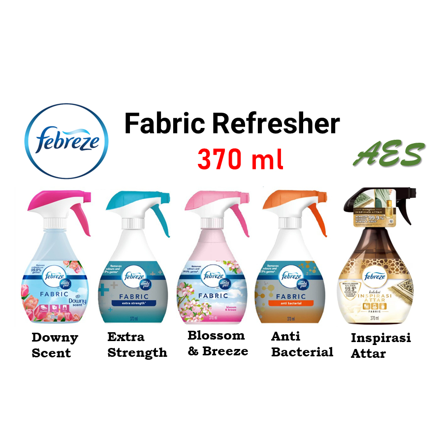Febreze with Ambi Pur Fabric Refresher spray 370ML Downy Scent/Anti Bacterial/Blossom & Breeze ...