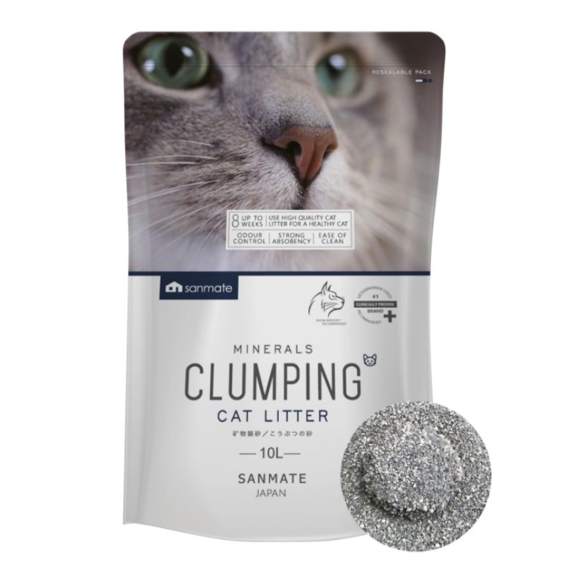 Sanking / Sanmate Minerals Clumping Cat Litter 10L / Pasir Kucing ...