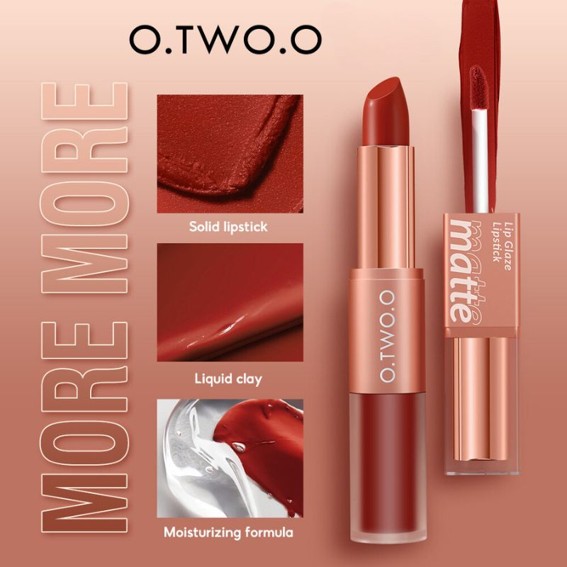 O.TWO.O 2 in 1 Dual Matte Lipstick & Liquid Lipstick | Shopee Malaysia