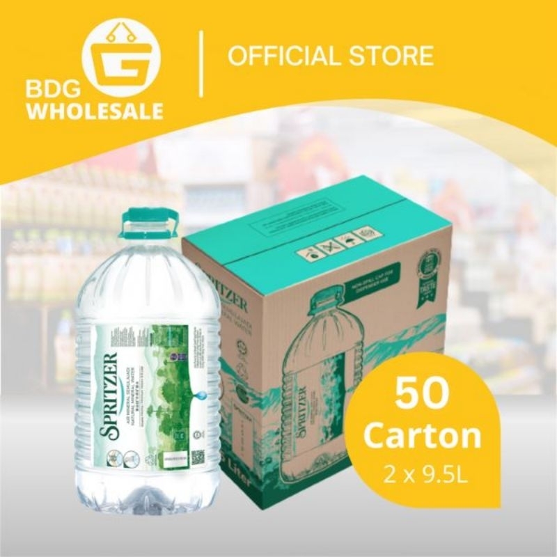 Spritzer Natural Mineral Water 2 x 9.5Lit 50CTN | Shopee Malaysia