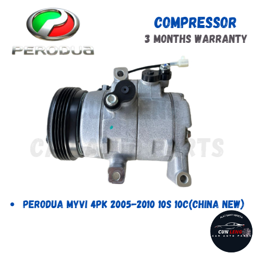 3 Month Warranty Perodua Myvi 1.3 (2005’-2010’) • Air Cond Compressor ...