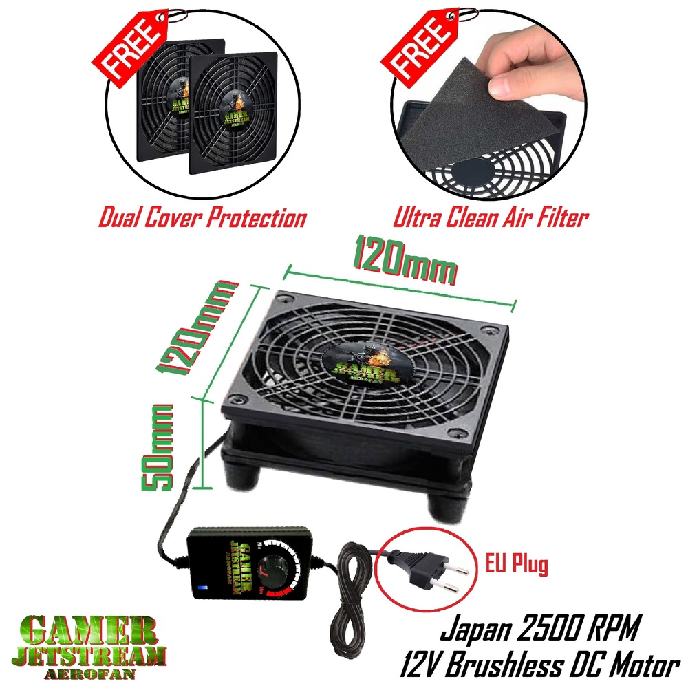 1 Fan With Speed GAMER JETSTREAM AEROFAN Electric 12V Super Silent ...