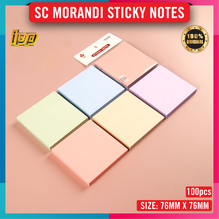 Sunsky Morandi Strong Adhesive Sticky Notes 100 Sheets 76mm X 76mm ...