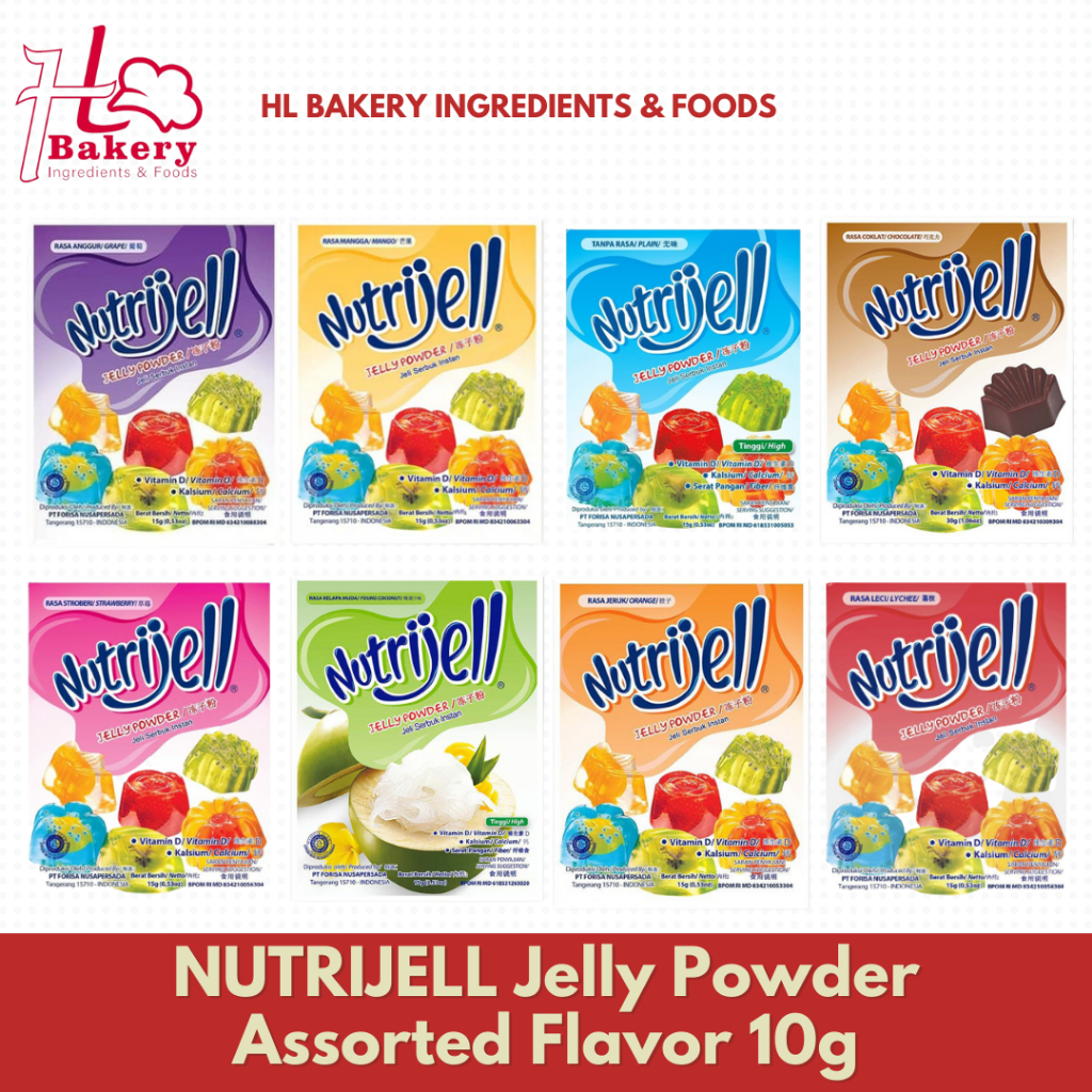 NUTRIJELL Jelly Powder Assorted Flavor 10g | Shopee Malaysia